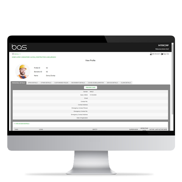 BAS-Productivity : Biometric Productivity Solution | 24/7 Management